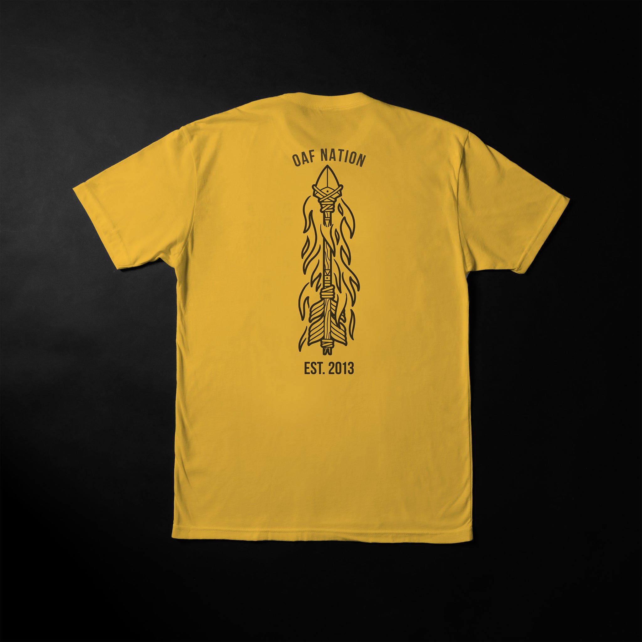 Arrow Tee - Yellow | OAF Nation | Veteran Owned and Operated